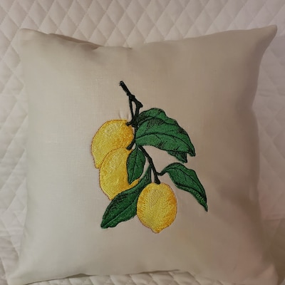 Lemon Tree Embroidery Design. Lemon Pattern. Lemon Embroidery Design ...