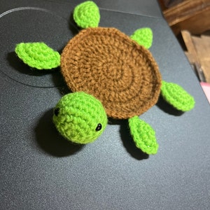 Crochet Turtle Coaster PDF PATTERN - Etsy