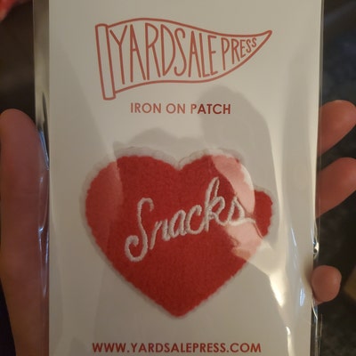 Snacks Chenille Patch - Etsy