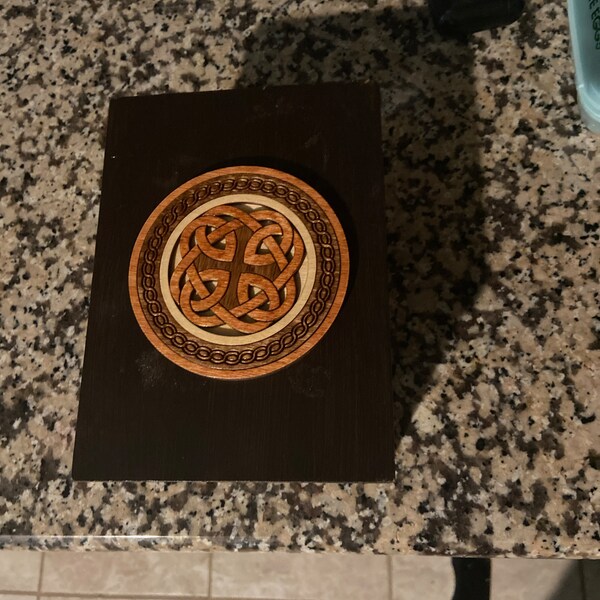 Irish Knotwork Waterproof Wooden Coasters, Set of 6, Celtic Heritage ...