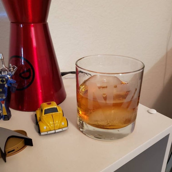 Mario Mushroom Glass Nintendo Mario Inspired Whiskey Glass Personalized ...