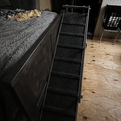 12x56 Adjustable Ramp 2 Side Rails Carpet Traction Bumps Small to ...