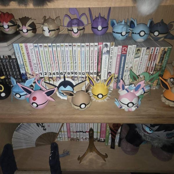 Pokemon Character Pokeball Collection GEN 1 | 3D Printed Display Set ...