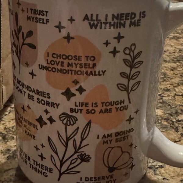 Daily Affirmations Coffee Mug for Office Positive Affirmation for Best ...
