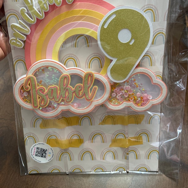 Cloud 9 Shaker Cake Topper - Cloud 9 Cake Topper - Etsy