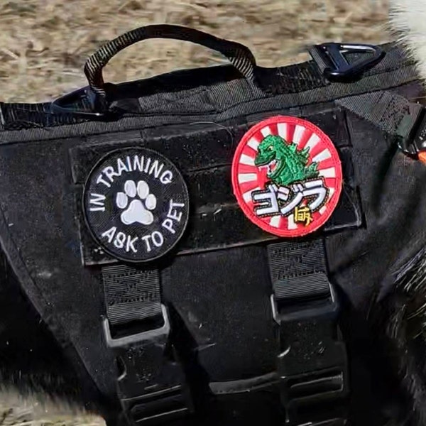 Dog Rescue Patch 3 Inch Round Patch Embroidered Rescue Dog Patch ...