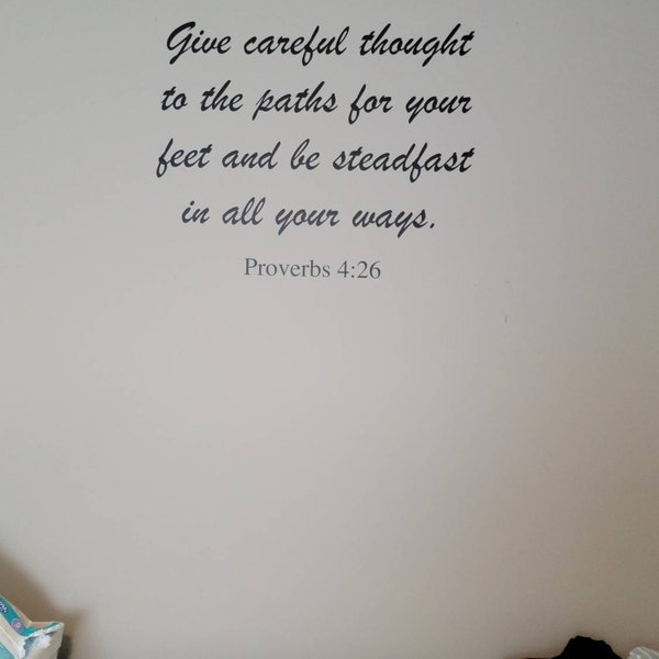 Custom Wall Decal | Personalized Vinyl Sticker, Bible Verse, Lettering ...
