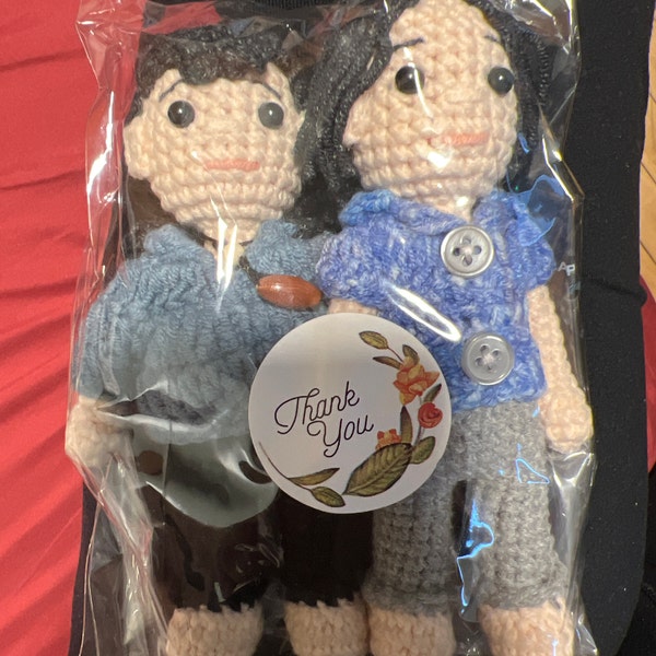 Couple Crochet Dolls, Stuffed Plush Couple, Valentine Crochet Gift ...