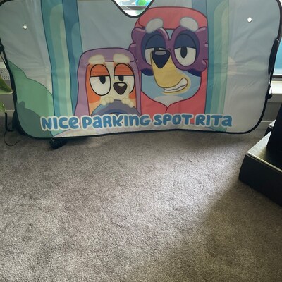Bluey Auto Sunshade Car, Cartoon Car Sunshade, Bluey Car Sunshade ...