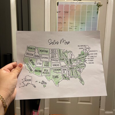 Sales Map Canada Digital Download, for Procreate and Print, Printable ...