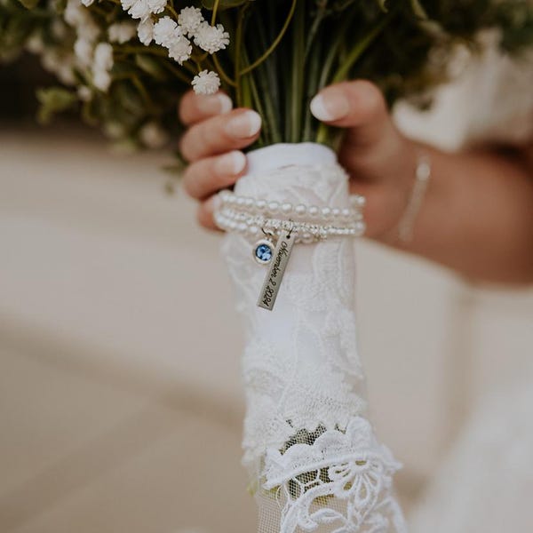 Something Blue for Bride, Engraved Bride Gift From Mom, Something Blue ...