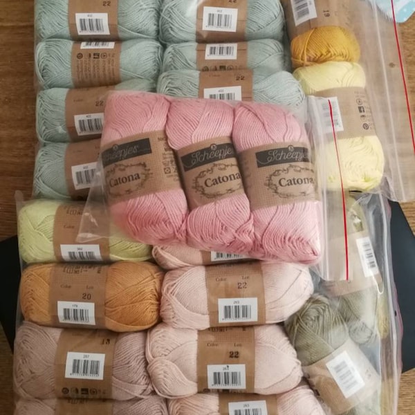 Scheepjes Catona Chroma 50g - Mercerized Cotton Yarn - Amigurumi Yarn ...