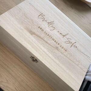 Personalised Couples Names Wedding Gift Keepsake Box, Personalized ...