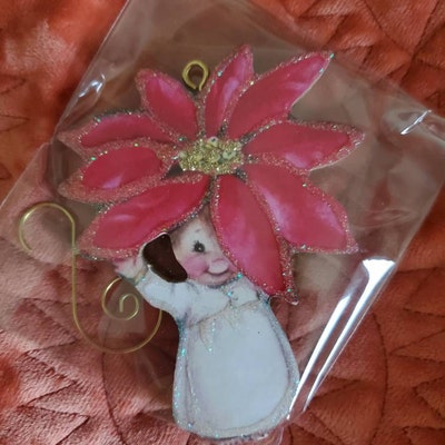 Angels Sprinkling Stars Christmas Ornament Vintage Card - Etsy