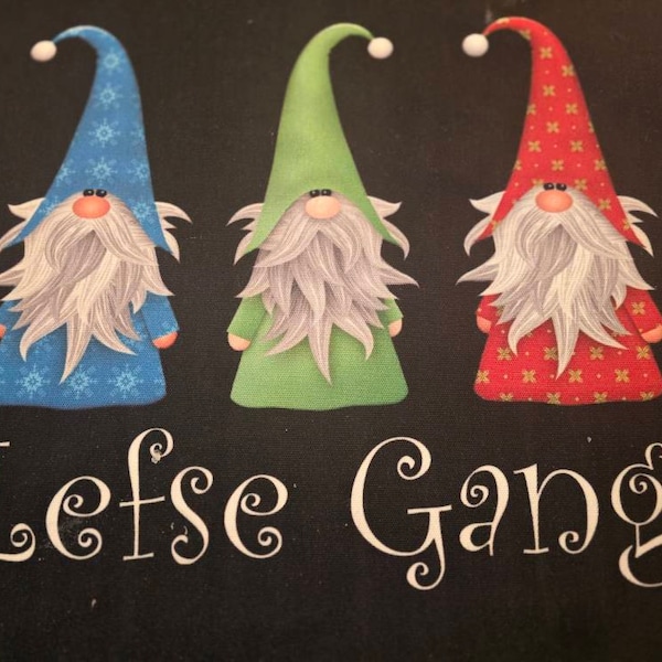 Official Lefse Taster Apron With Red Gnome Black, Lefse Apron ...