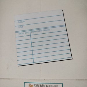 Library Card Sticky Notes Reading Sticky Notes Bookworm Gift Bookish ...