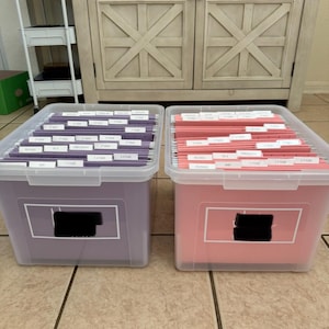 Printable Family Tote Labels Family File Folder Labels Family DIY ...