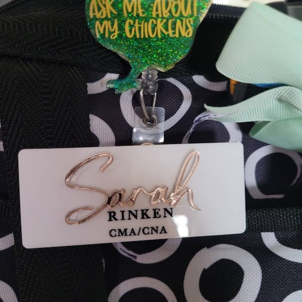 Custom Acrylic Name Badge Magnetic Name Badge Acrylic Name Plate ...