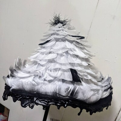 Inky Cap Mushroom Hat Witchy Wool Slouchy Tiktok Trend Mushroomcore ...