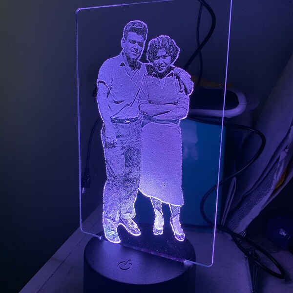Personalized LED Lamp With Your Photo. Custom Christmas Gift. - Etsy
