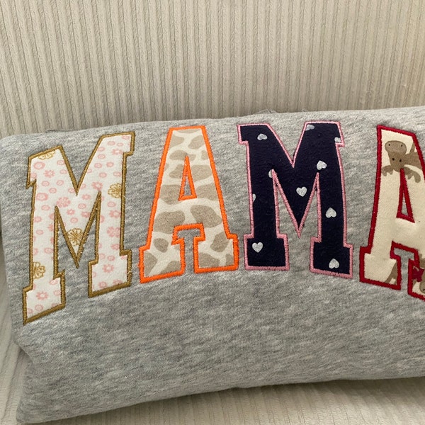Mama Applique Embroidery Machine Sign Design Satin Stitch Mother's Day ...