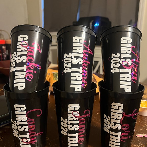 Girls Trip / Custom Name / Girls Trip Gifts / Girls Trip Cups / 22oz ...