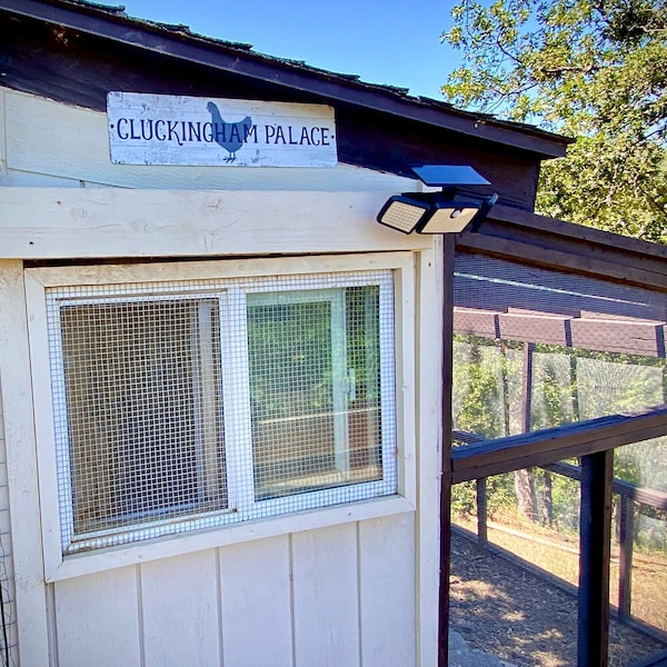 Cluckingham Palace, Chicken Coop Sign, Chicken Coop DIY, Chicken Signs ...