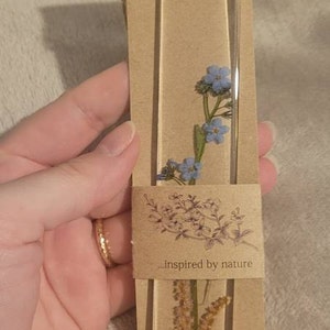 Personalized Resin Bookmark. Forget-me-not Flowers. Graduation Gifts ...