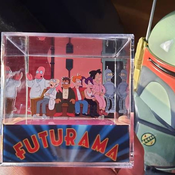 Futurama Display Cube - Fan Art VSYNCART 3D Art Box - Etsy