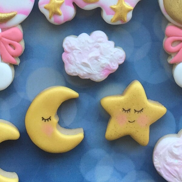 Star, Moon, Cloud Mini Cookie Cutter Set - Mini Cookie Cutters - 3D ...