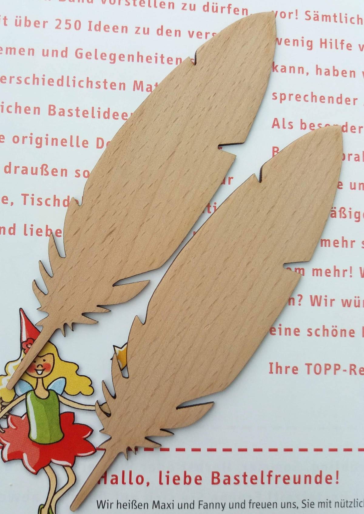 2 Feather Wood Feather Cutout Wood Cut Shapes Feather Decor | Etsy