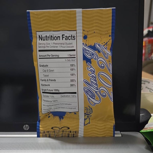 Graduation Nutrition Facts Label - Etsy
