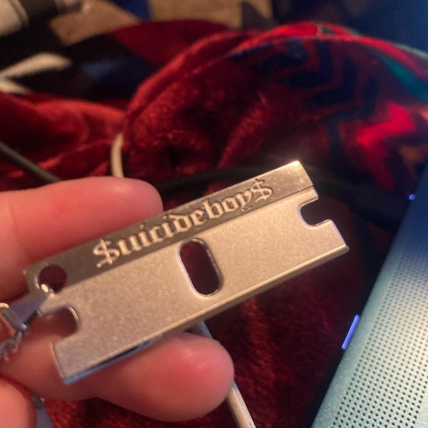 Lil Peep Hellboy Necklace Polished Stainless Steel Pendant Choice of ...