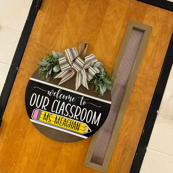 Teacher Door | Teacher Door Sign | Teacher Name | Classroom Sign ...
