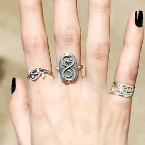 Snake Ring Silver Ouroboros Ring Serpent Ring Celestial Ring Witch Ring ...