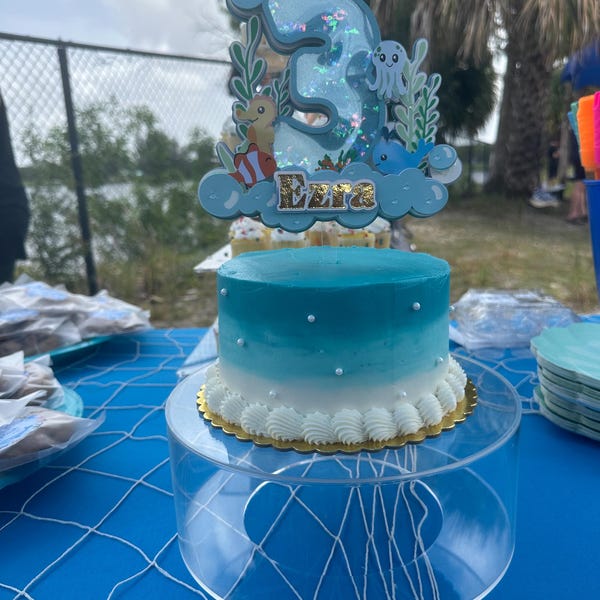 Under the Sea Cake Topper, Ocean Party, Sea Animals Cake Topper - Etsy