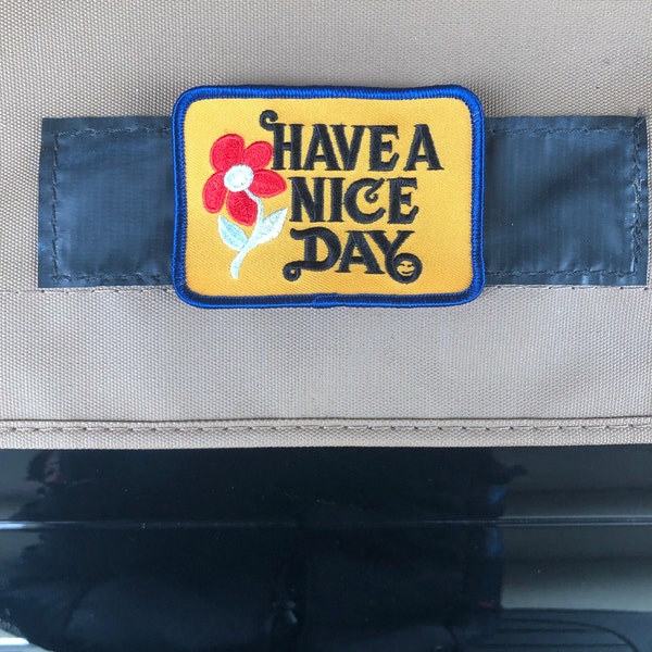 Vintage "have A Nice Day" Embroidered Iron on Patch 3 1/2" X 2 1/2" - Etsy