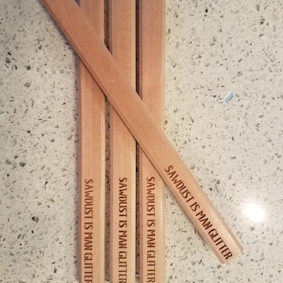Laser Engraved Wood Carpenters , Plumbers Pencils, Fathers Day ...