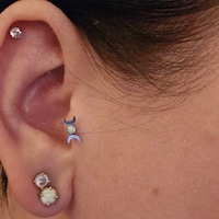 16G Sun Dangle Septum Hoop/septum Clicker/dangle Daith Ring/helix ...