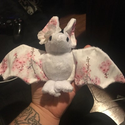 MADE TO ORDER White Japanese Cherry Blossom Bat Plush Scented or No ...