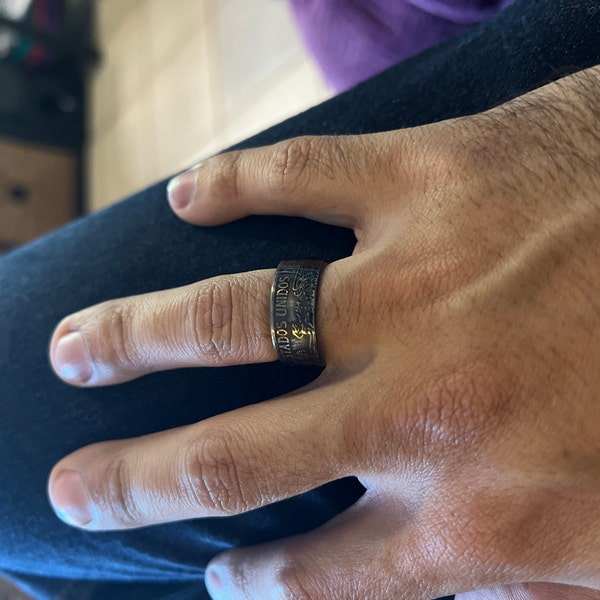 500-dollar Bill Silver Certificate Coin Ring. Handcrafted 1 Oz .999% ...