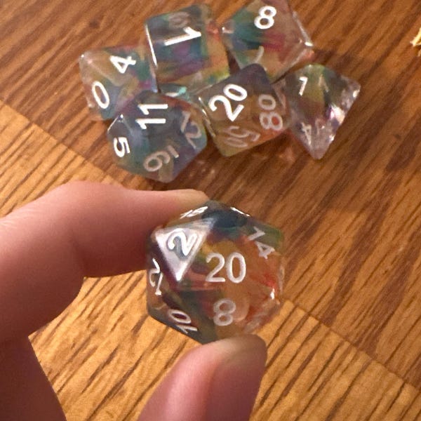 Bard Song Dnd Dice Set for Dungeons and Dragons | D20 TTRPG Polyhedral ...