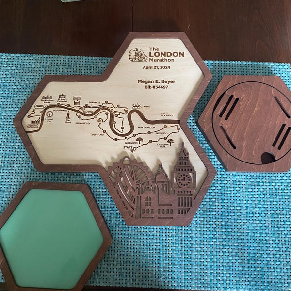 Six Star World Marathon Majors Finisher Medal Display Holder With ...