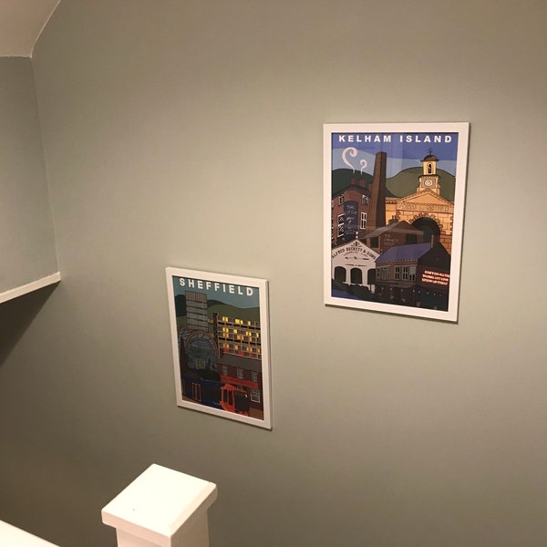 Sheffield Landmarks DIGITAL DOWNLOAD. Kelham Island Tower, Park Hill ...