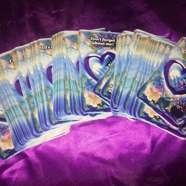 80 CARDS Shadow Heart Love Oracle | Deck of Love Notes | Gifts for Him ...