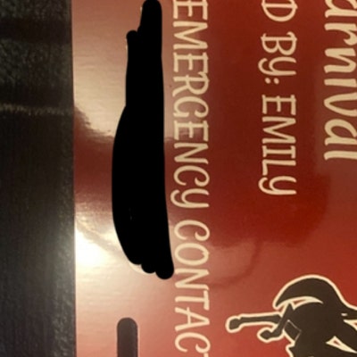 Custom Leather Tooled Western Farm Ranch Cattle Brand License Plate for ...