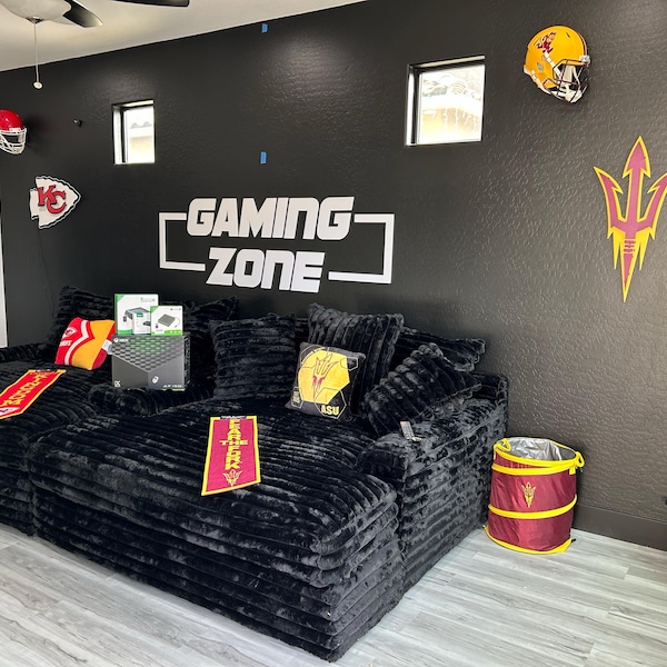 Gaming Zone, 3D Wall Decor, Video Games Sign, Gameroom Sign Gifts ...