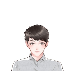 Custom Profile Picture/korean Style/avatar/digital - Etsy
