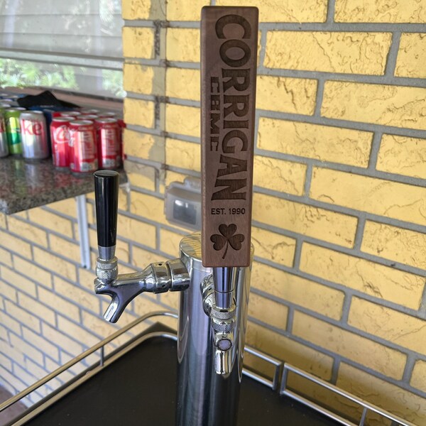 Custom Beer Tap Handle-laser Engraved With Chalkboard - Tap House ...