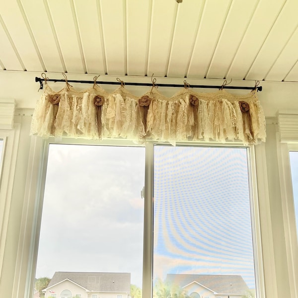 PINK Shabby Boho Chic Blush Pink GOLD Birthday Banner Nursery Valance ...